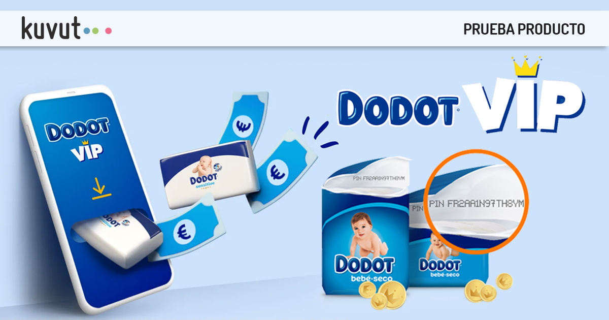 Con Dodot VIP puedes recibir pañales gratis - Participar